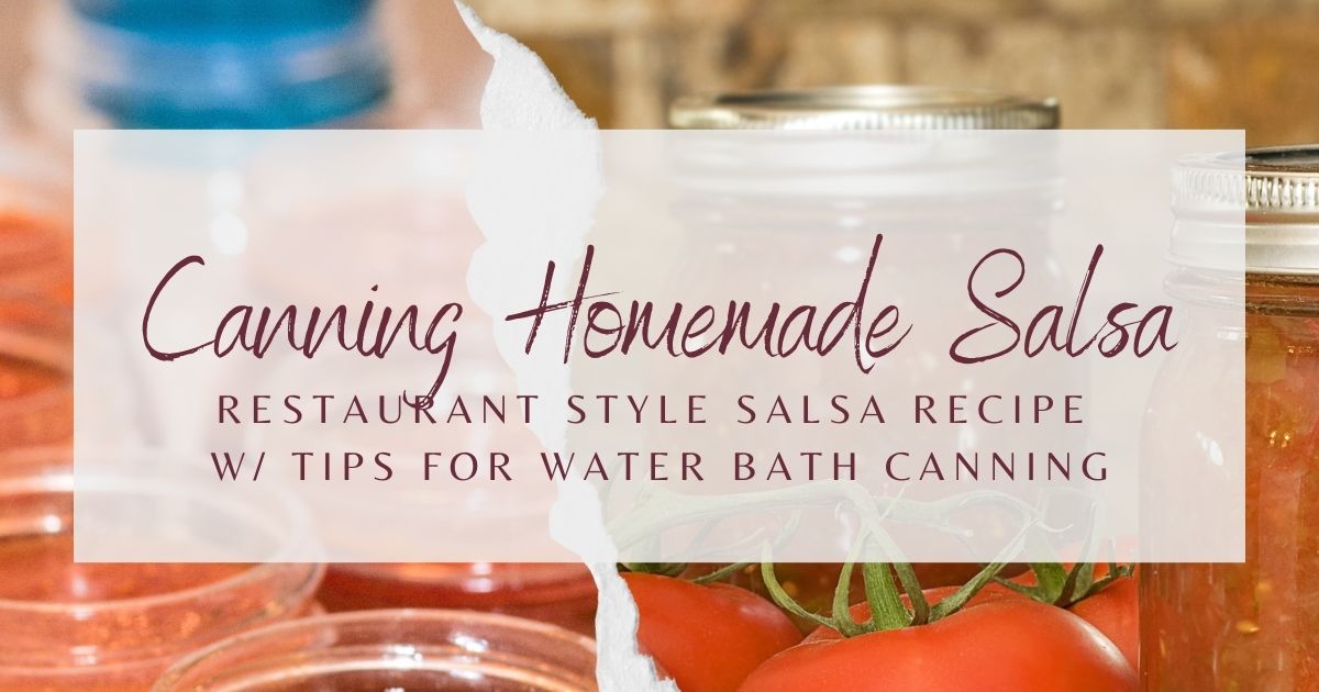Delicious Restaurant Style Homemade Salsa Recipe with 4 Tips for Water ...